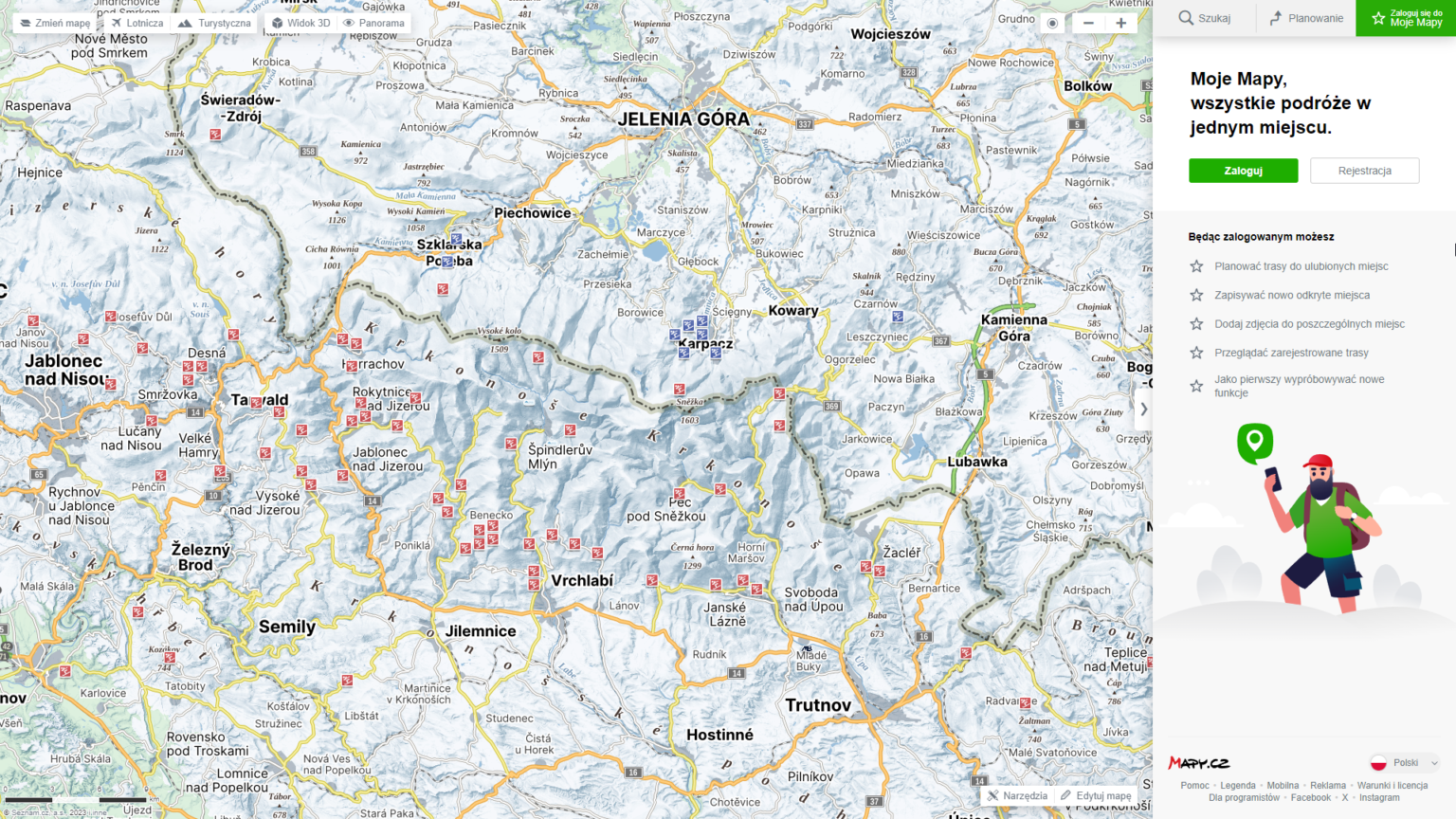 Mapy turystyczne, mapy w góry, rodzaje map turystycznych – Górskim Szlakiem